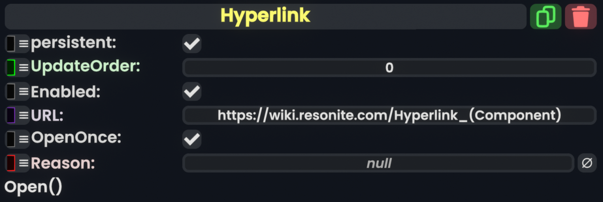 Component:Hyperlink - Resonite Wiki